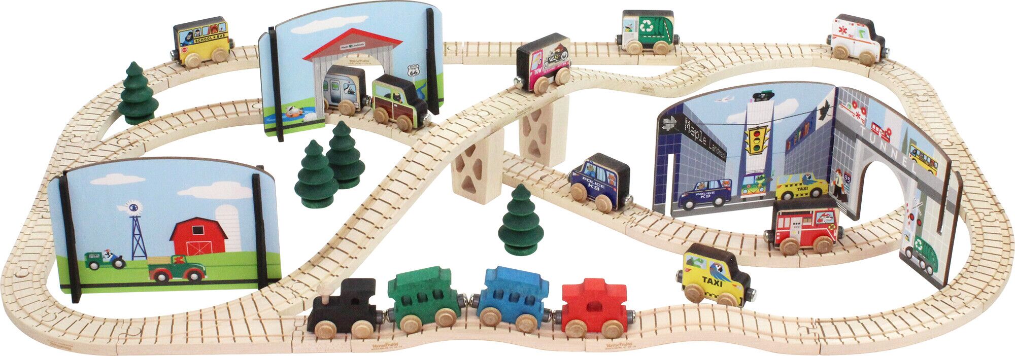 BRIO World – Cargo Mountain Set | Wooden Toy Train Set